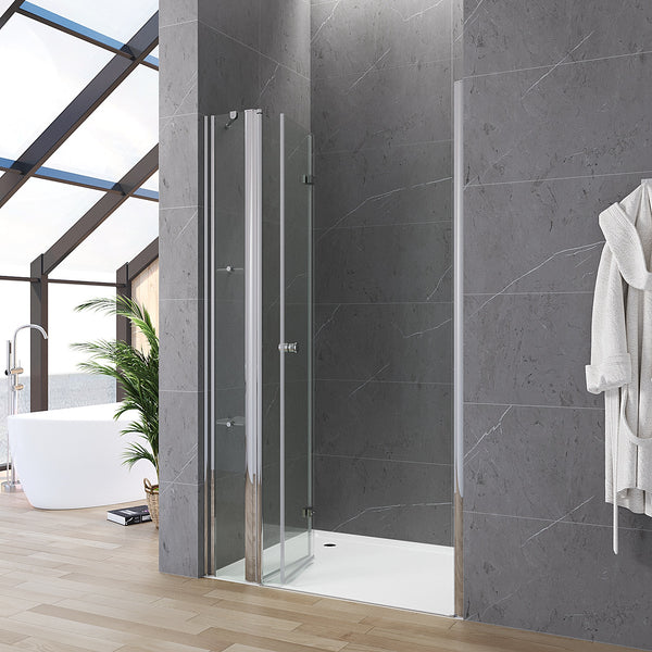 Elegantes Dusche Pendeltr Mit Festteil Fotos